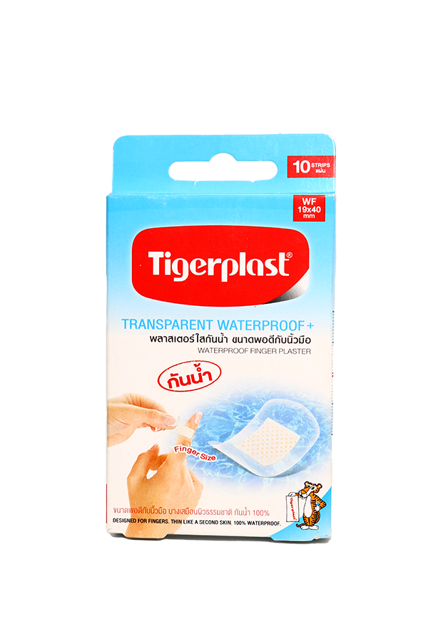 Tigerplast Transaparent Waterproof Finger Size WF 10's - LifePlus
