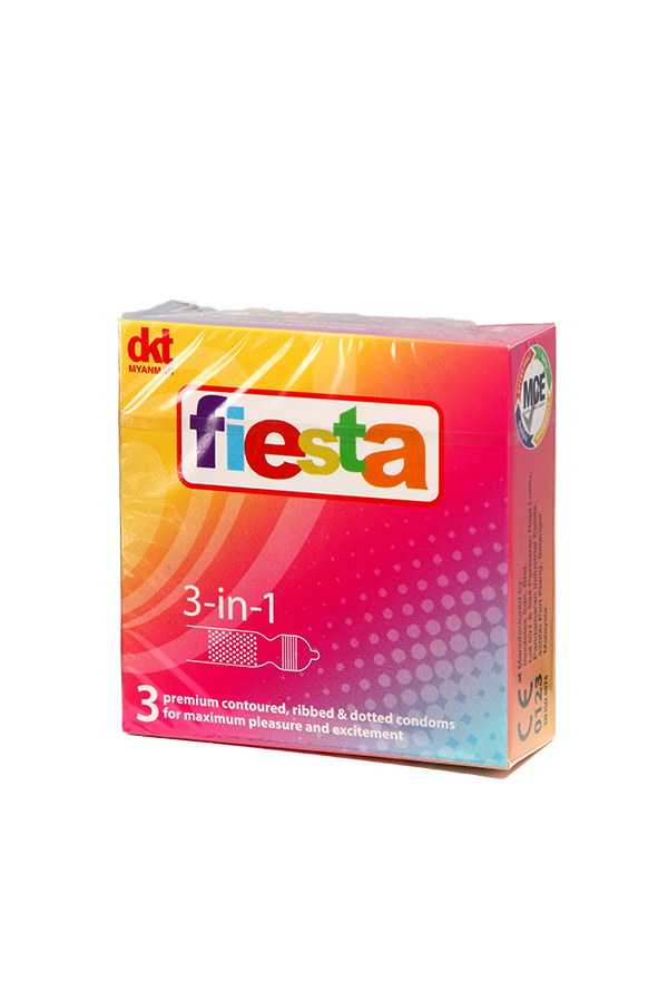 Fiesta 3-in-1 Condoms 3's - LifePlus