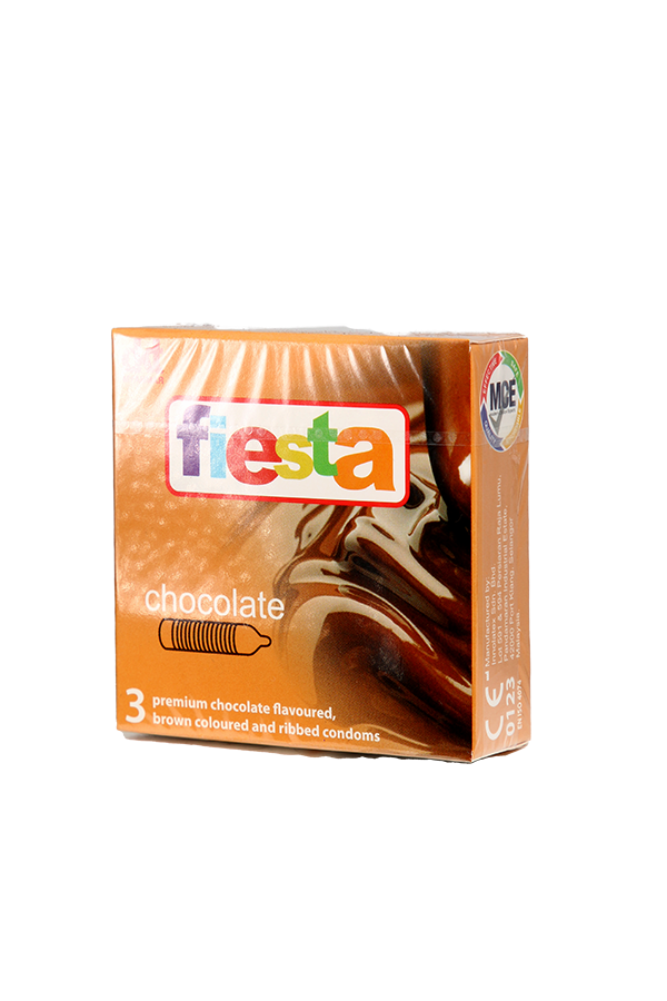 Fiesta Chocolate Condoms 3's - LifePlus