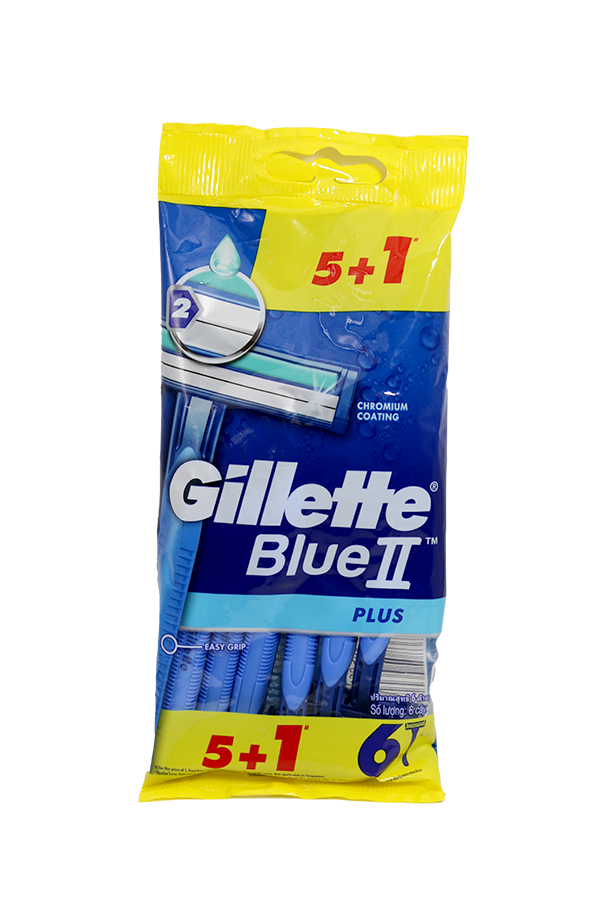 Gillette Razor Blue II Plus Dis 5's - LifePlus