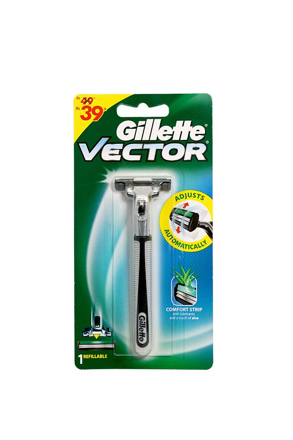 Gillette Razor Vector Plus 1's - LifePlus