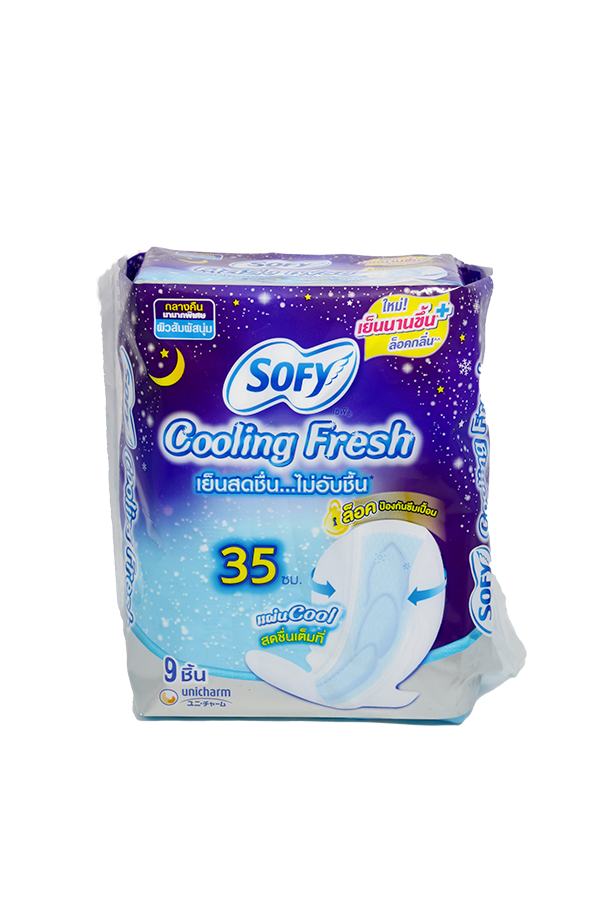 Sofy Sanitary Cooling Fresh Night Wing 35cm 9's - LifePlus