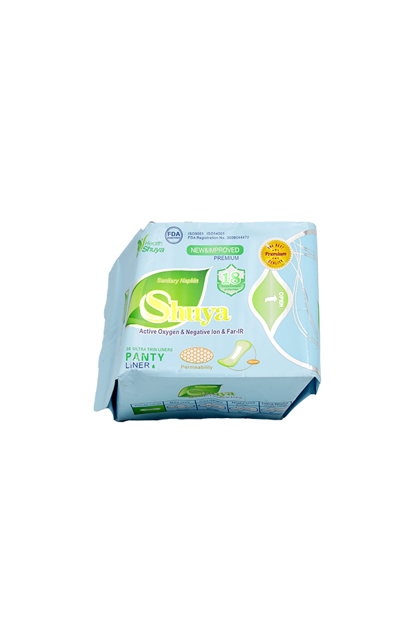 Shuya Sanitary Sky Blue Panty Liner 155mm 20s Lifeplus