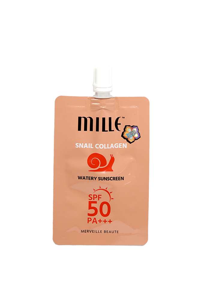 Mille Snail Collagen Watery Sunscreen SPF50 PA++ 6g - LifePlus