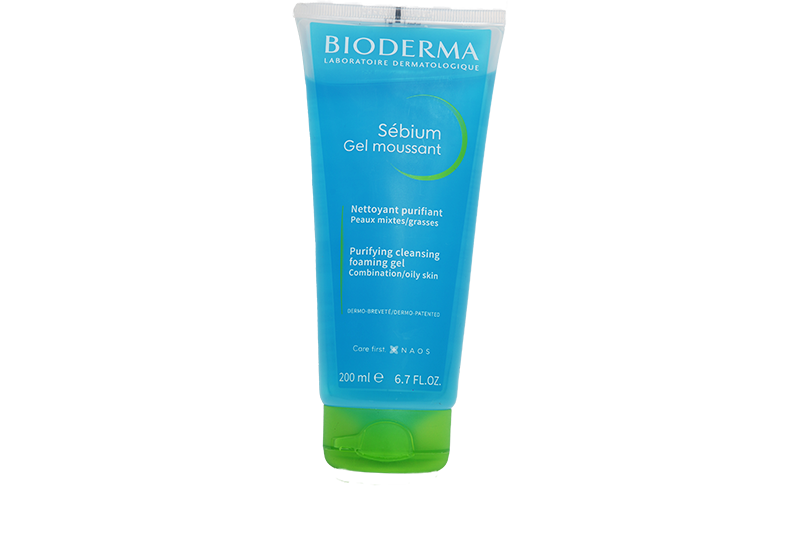 Bioderma Facial Cleanser Sebium Moussant Purifying Gel 200ml - LifePlus