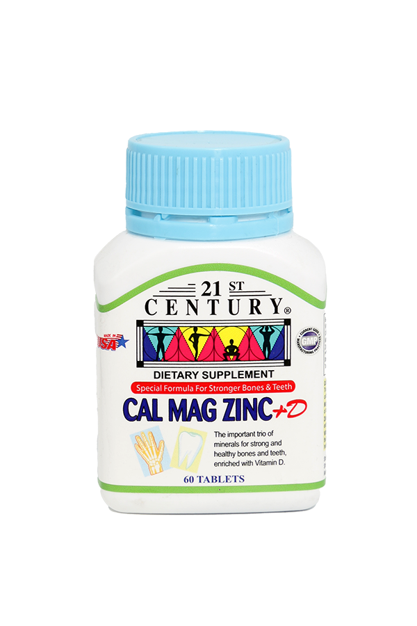 21st Century Cal Mag Zinc +D Tab 60's - LifePlus