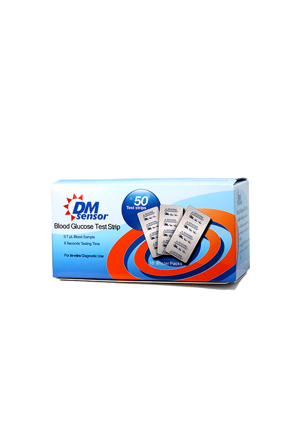 DM Sensor Test Strip Capsule Pack 50's - LifePlus
