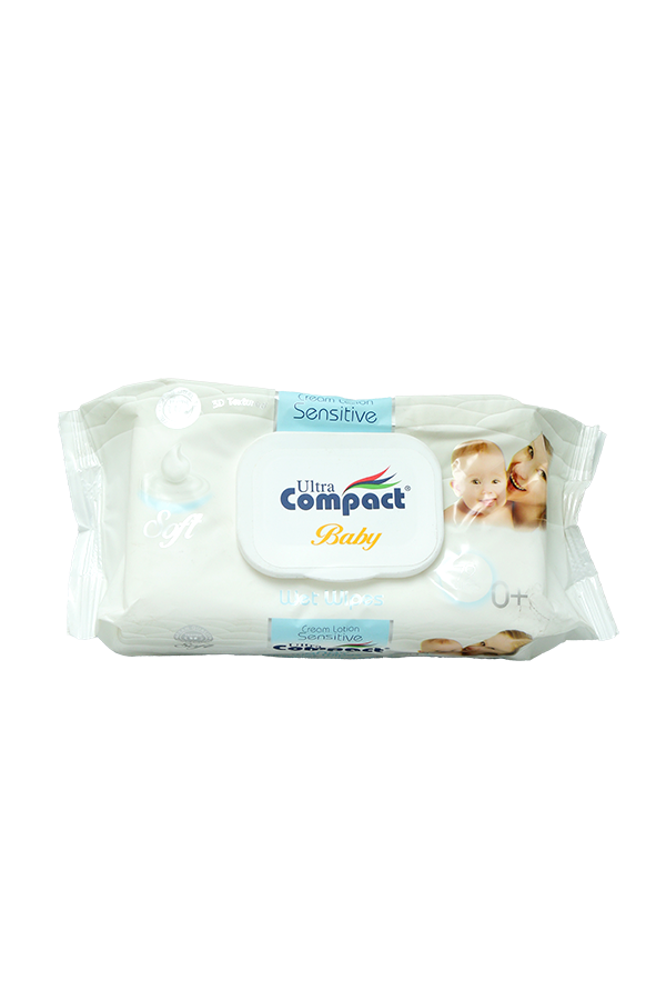 Ultra Compact Baby Wet Wipes Cream Lotion Sensitive 72's - LifePlus ...