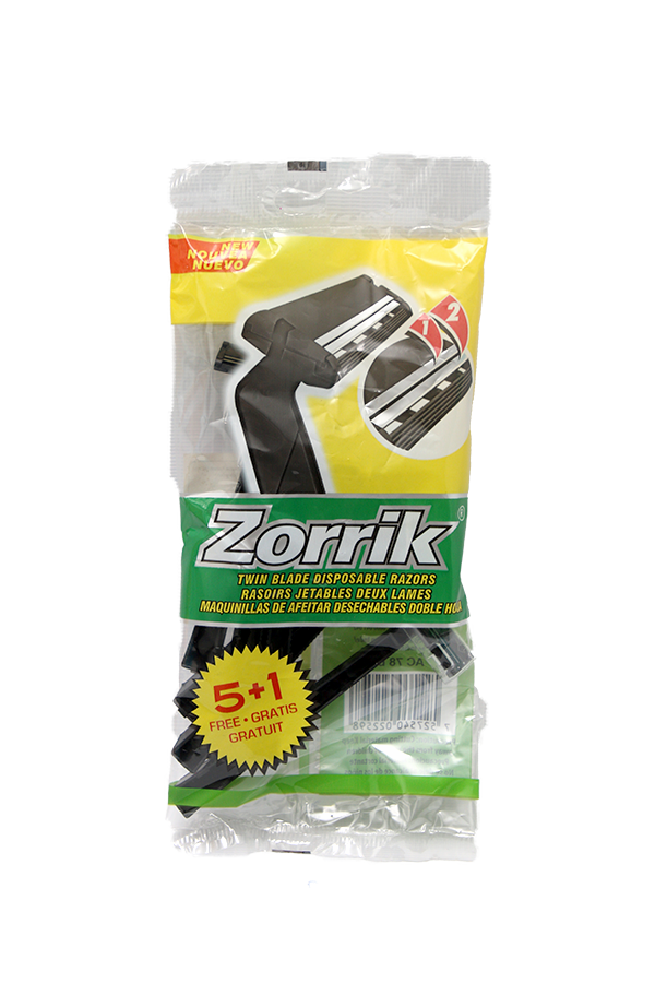 Zorrik Disposable Twin Blade Razors 5+1's - LifePlus