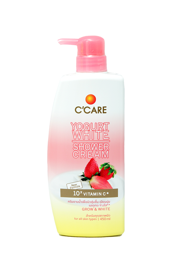 C'Care Yogurt White Shower Cream Grow & White 450ml - LifePlus