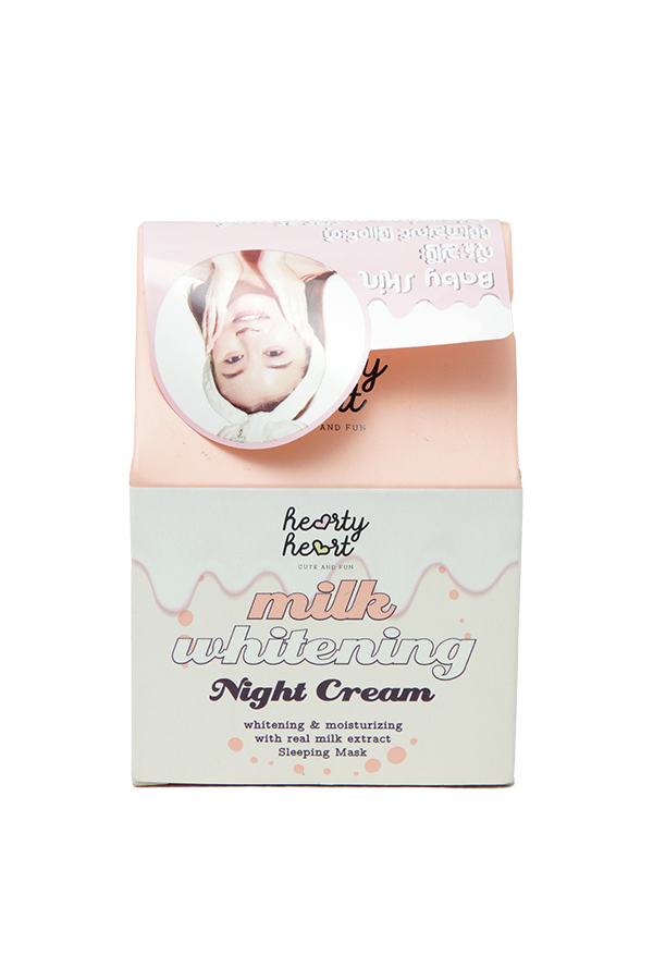 Hearty Heart Milk Whitening Night Cream Sleeping Mask 30g - LifePlus