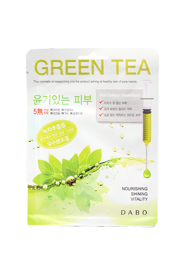Dabo Face Mask First Solution Green Tea 23g - LifePlus