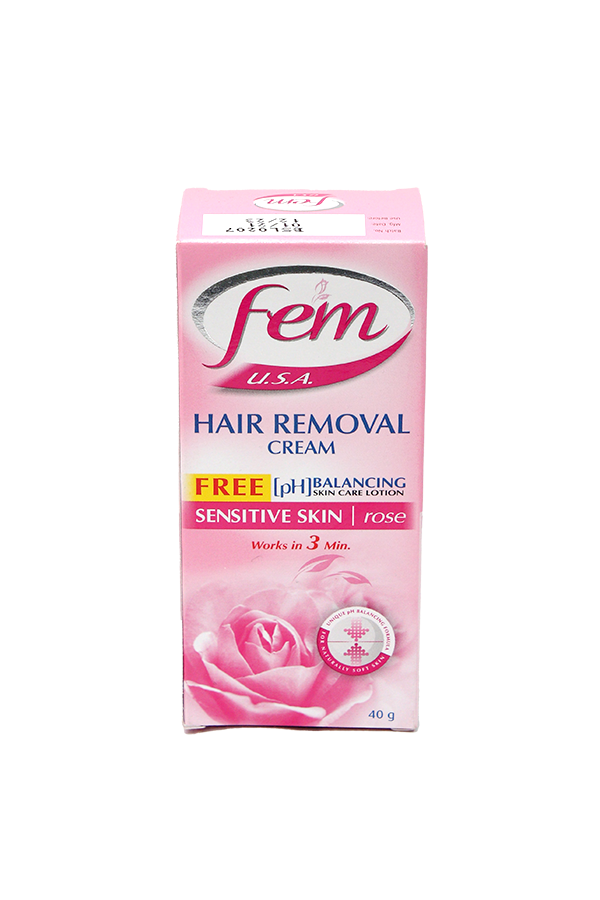 Fem Hair Removal Cream Rose 40g - LifePlus
