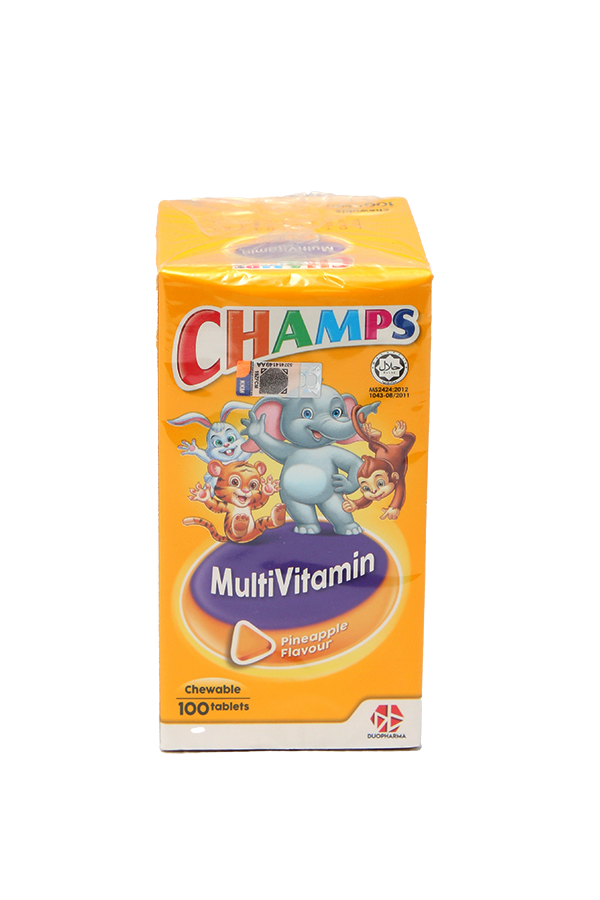 Champs Multivitamin Chewable Tab Pineapple 100's - LifePlus