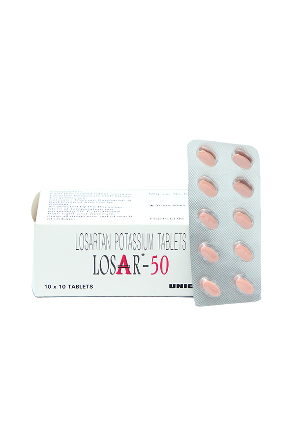 Losar 50mg Tab 10's - LifePlus