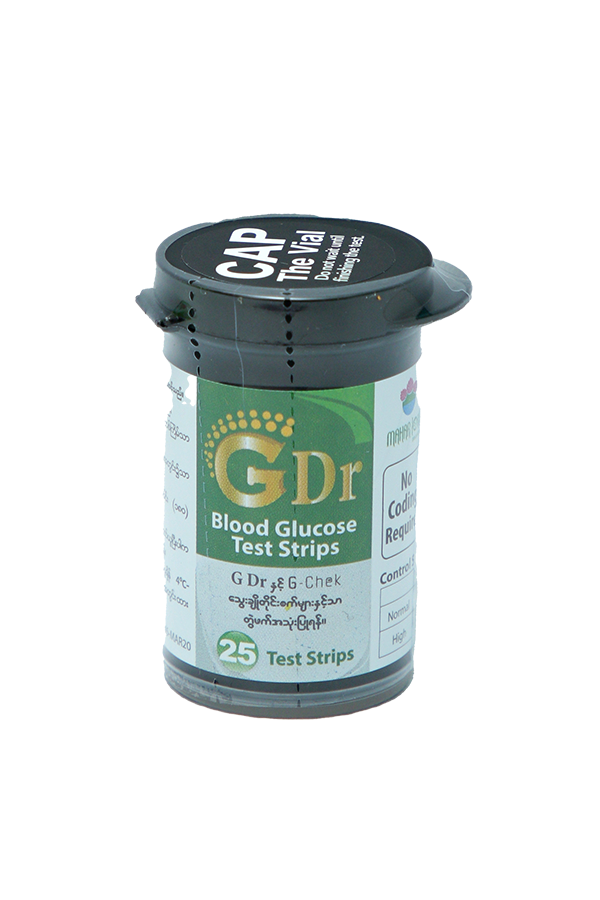 G Dr Test Strip Vial Pack 25's - LifePlus