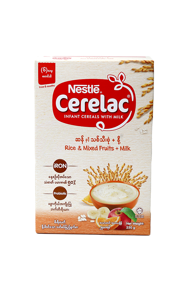 Nestle Cerelac Infant Cereals Rice & Mixed Fruit 250g - LifePlus