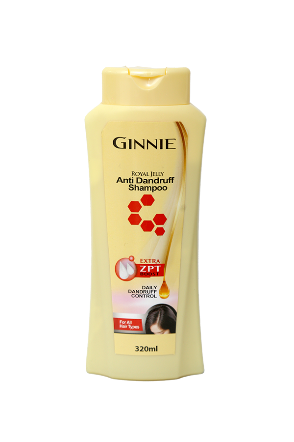 Ginnie Anti Dandruff Shampoo For All Hair Types 320ml - LifePlus