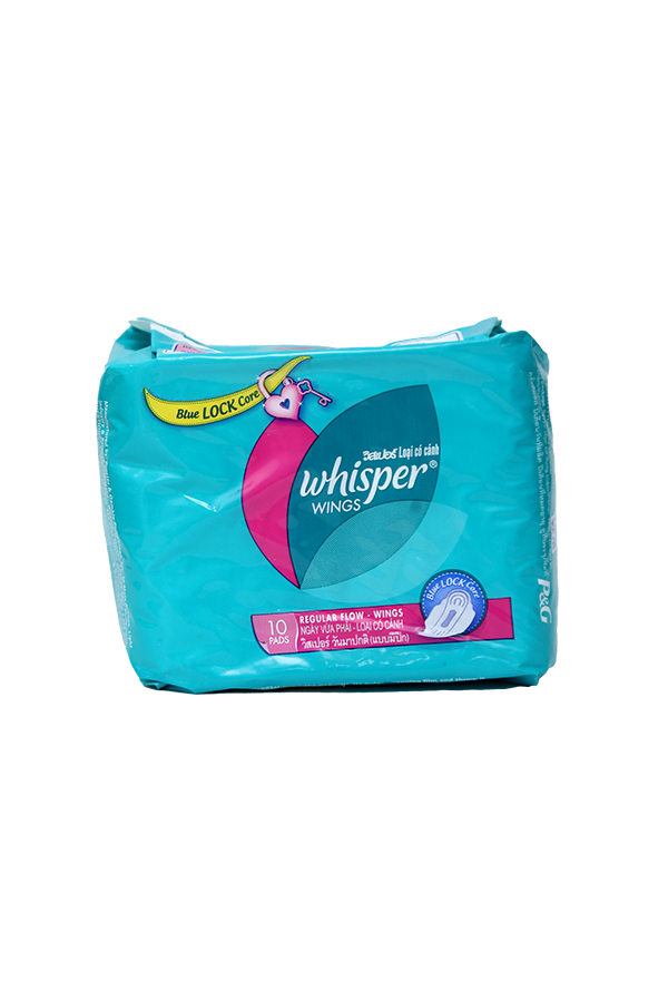 Whisper Sanitary Regular Flow #Day Wings 10's - LifePlus
