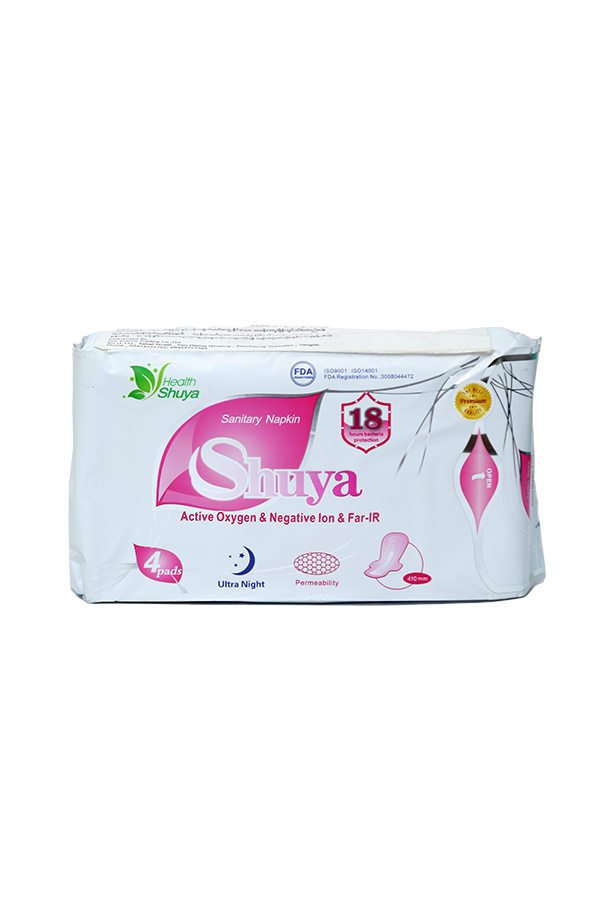 Shuya Sanitary Napkin Ultra Night Wing Super Long 420mm 4'S - LifePlus