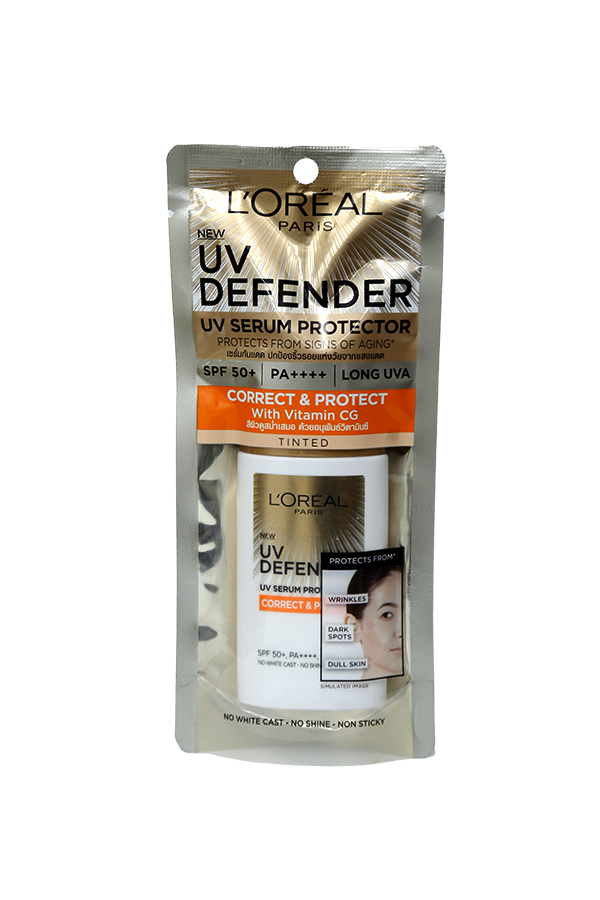 L'oreal UV Defender Protector Correct & Protect With Vitamin CG SPF50PA ...