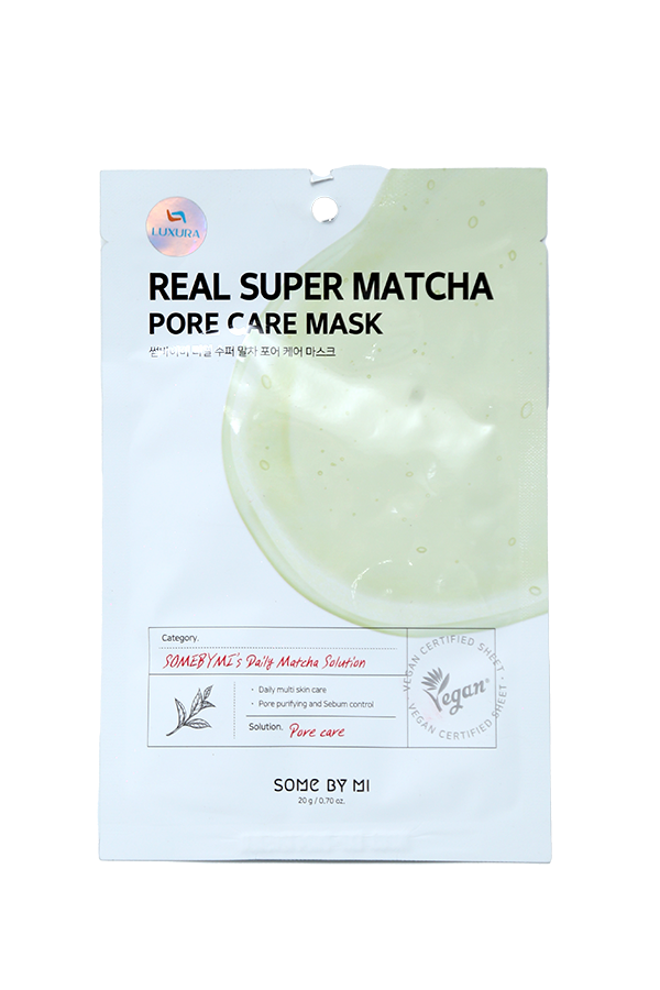 Some By Mi Real Face Mask Super Matcha Pore Care 20g - LifePlus