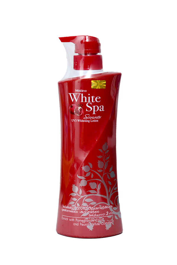 Mistine Body Lotion White Spa Whitening Summer UV3 400ml - LifePlus