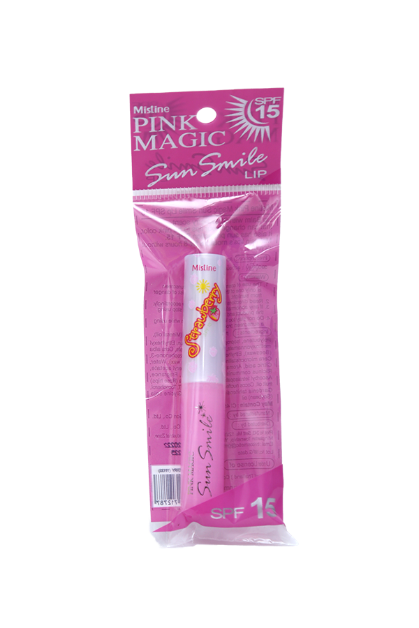 Mistine Lip Balm Pink Magic Sun Smile #Strawberry 1.7g - LifePlus
