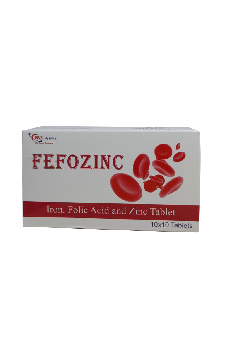 Fefozinc Iron , Folic Acid And Zinc 10's - LifePlus