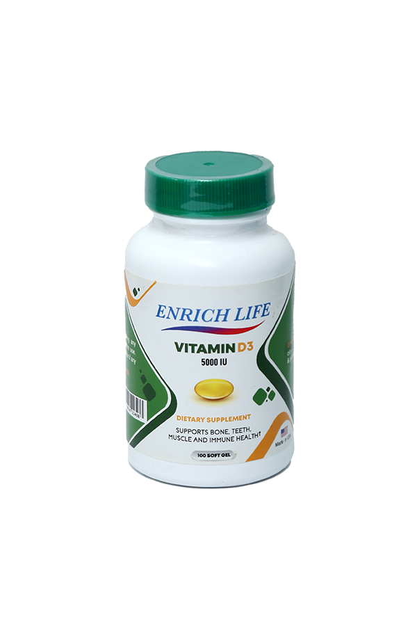 Enrich Life Vitamin D3 5000 IU 100's - LifePlus