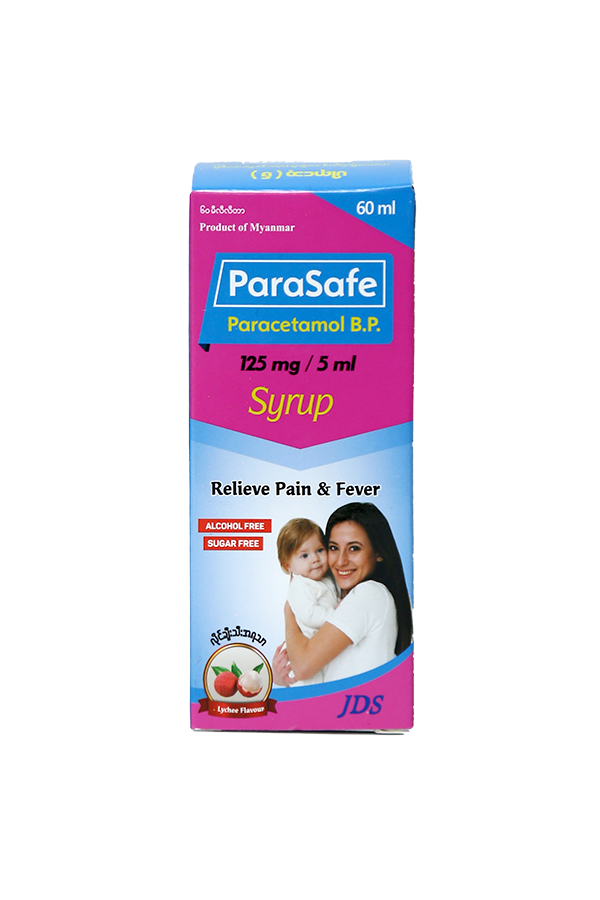 ParaSafe Paracetamol 125mg/5ml Lychee Flavour 60ml - LifePlus