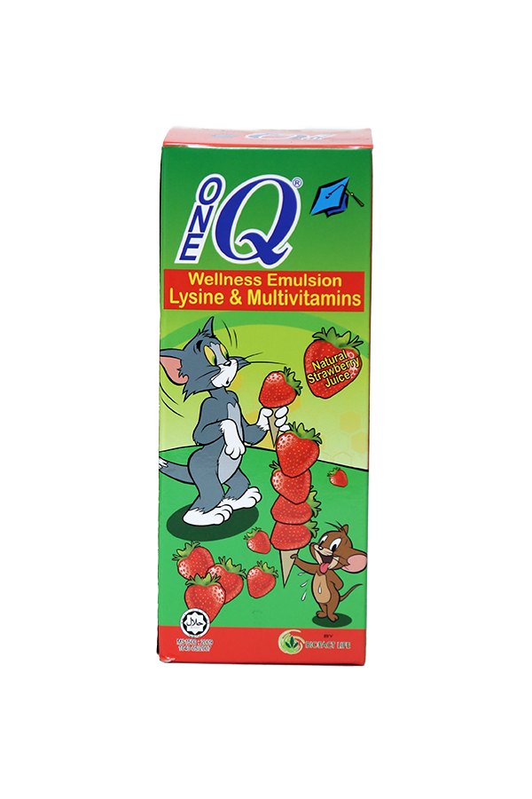 One Q Emulsion Lysine & Multivitamins 120ml - LifePlus