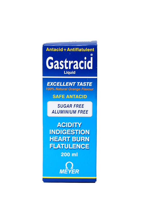 Gastracid Simethicone Liquid Orange Flavour 200ml - LifePlus