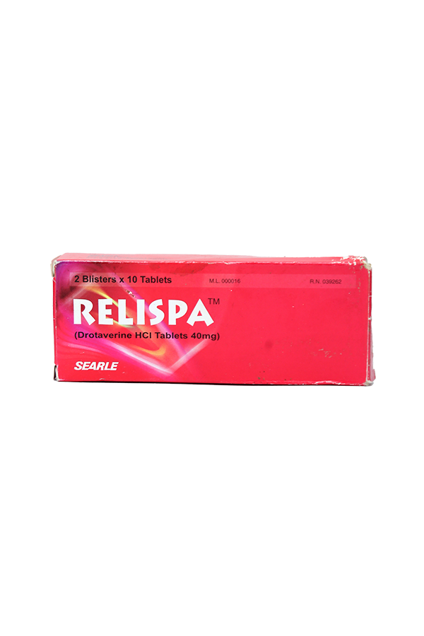 Relispa Drotaverine 40mg Tab 10's - LifePlus
