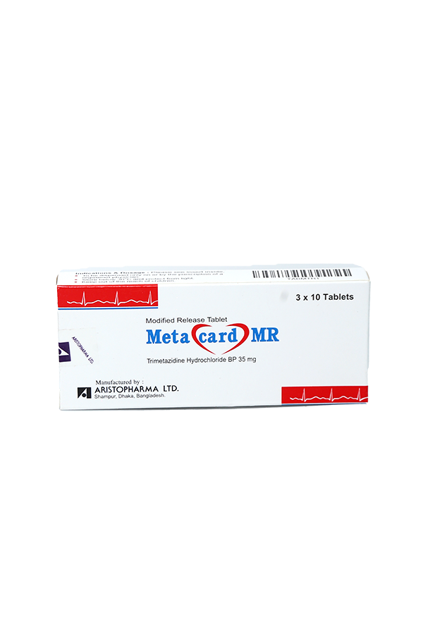 Metacard Trimetazidine MR 35mg Tab 10's - LifePlus