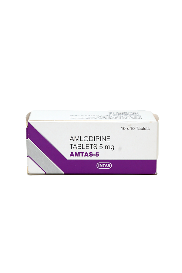 Amtas-5 Amlodipine 5mg Tab 10's - LifePlus Pharmacy