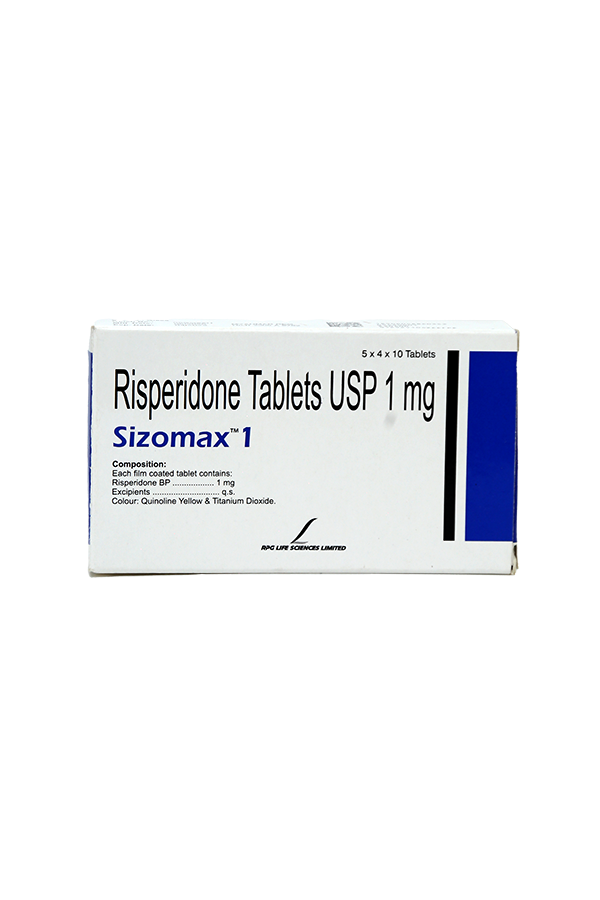 Sizomax 1 Risperidone 1mg Tab 10's - LifePlus