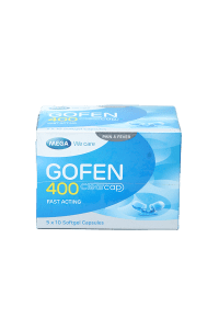 Gofen Ibuprofen 400mg Clear Cap 10's - LifePlus Pharmacy