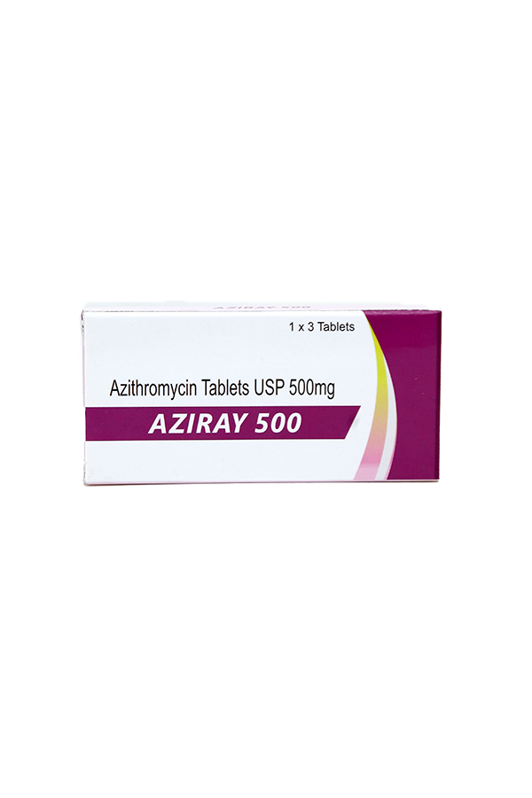 Aziray 500 Azithromycin USP 500mg Tab 3's - LifePlus