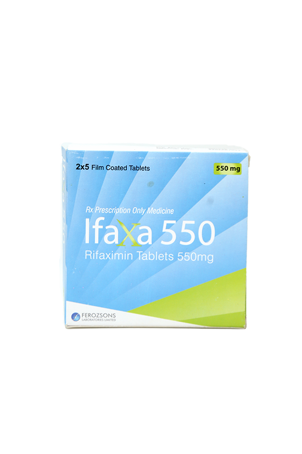 IFAXA Rifaximin 550g Tab 2 X 5's - LifePlus Pharmacy