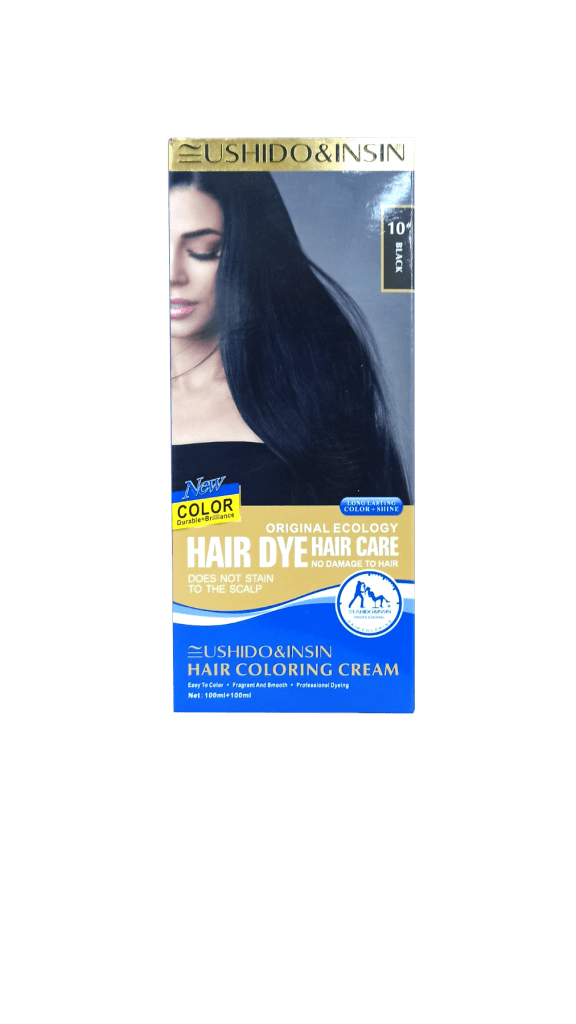 Eushido & Insin Hair Color Cream #10 Black 200ml - LifePlus