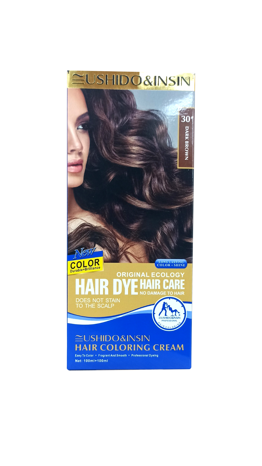 Eushido & Insin Hair Color Cream #30 Dark Brown 200ml - LifePlus