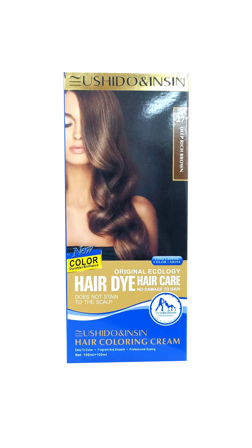 Eushido & InsinHair Color Cream #27 Deep Rich Brown 200ml - LifePlus