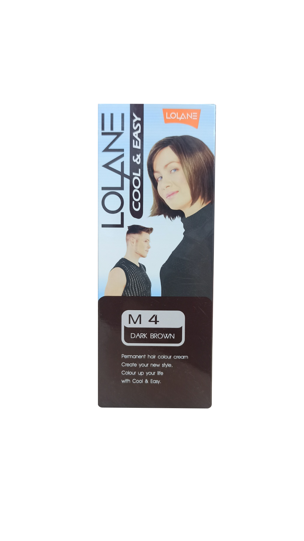Lolane Hair Color Cool & Easy #M4 Dark Brown 45g - LifePlus