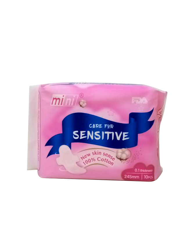 Mini Sanitary Sensitive Pink #Day 245mm 10's - LifePlus