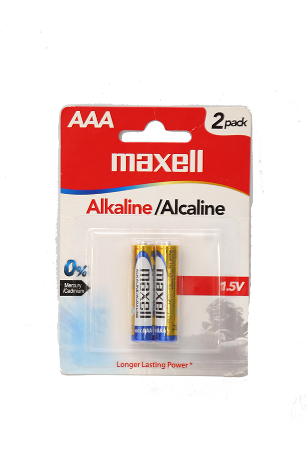 Maxell Zinc Battery AAA 1.5V 2'S - LifePlus