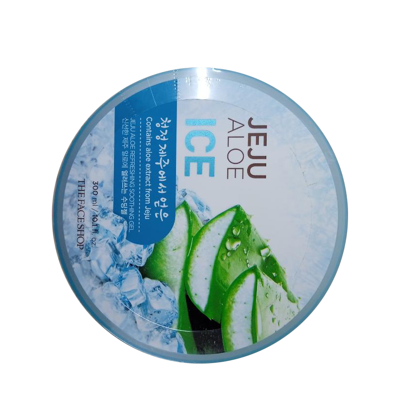 The Face Shop Facial Gel Jeju Aloe Ice Refreshing Soothing 300ml - LifePlus