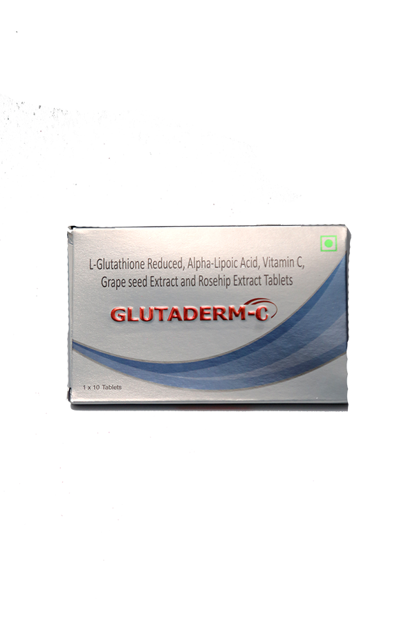 Glutaderm-C L-Glutathione Reduced, Alpha-Lipoic Acid, Vitamin-C Grape ...