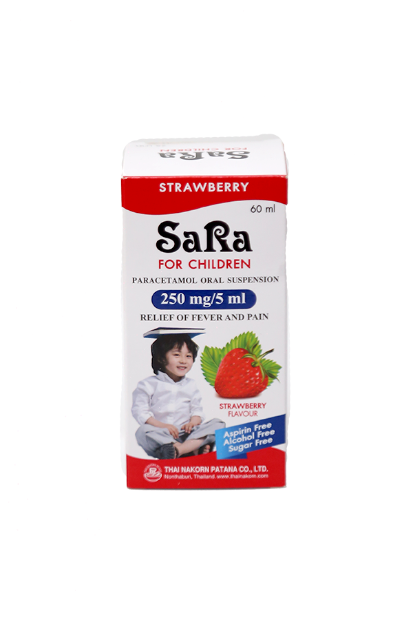 SaRa For Children Suspension 250mg Strawberry 60ml - LifePlus
