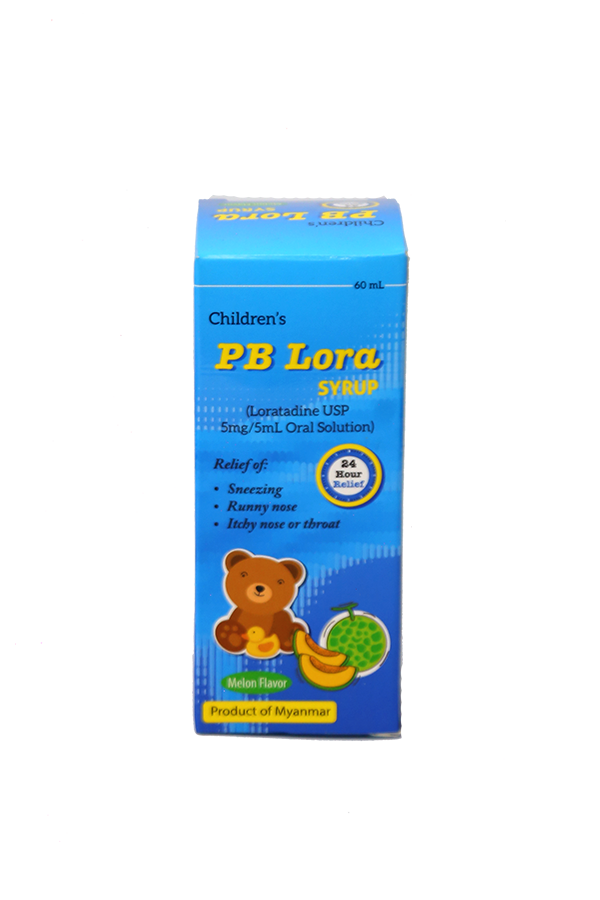 PB Lora Syrup Loratadine USP 5mg/5ml 60ml - LifePlus Pharmacy